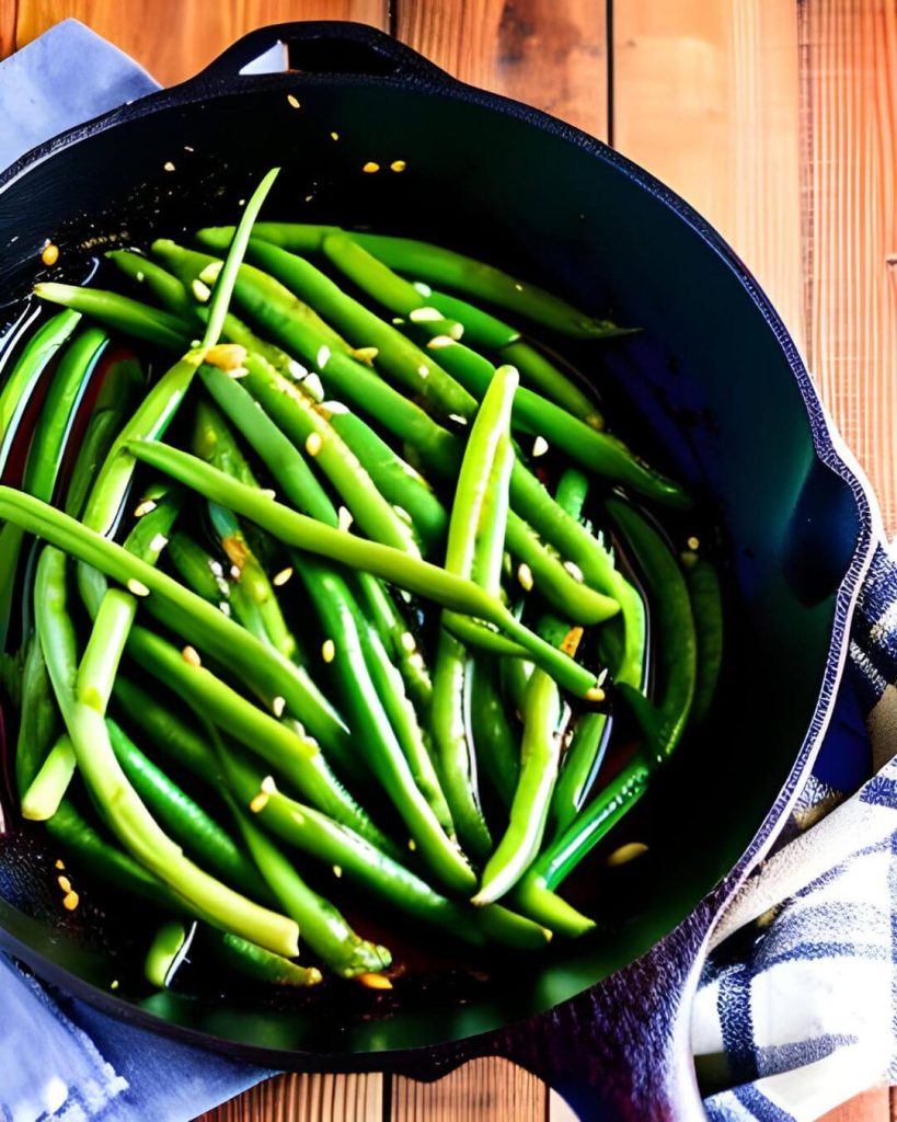 Easy Skillet Garlic String Beans - Vegan Focus