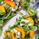 Vegan Flatbread with Ricotta, Peaches, and Greens - Vegan Focus